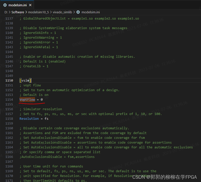 Modelsim与Vivado联合仿真报错误：“Failed to open data file “....dat“ in read mode”_modelsim报错信息transcript在 ...