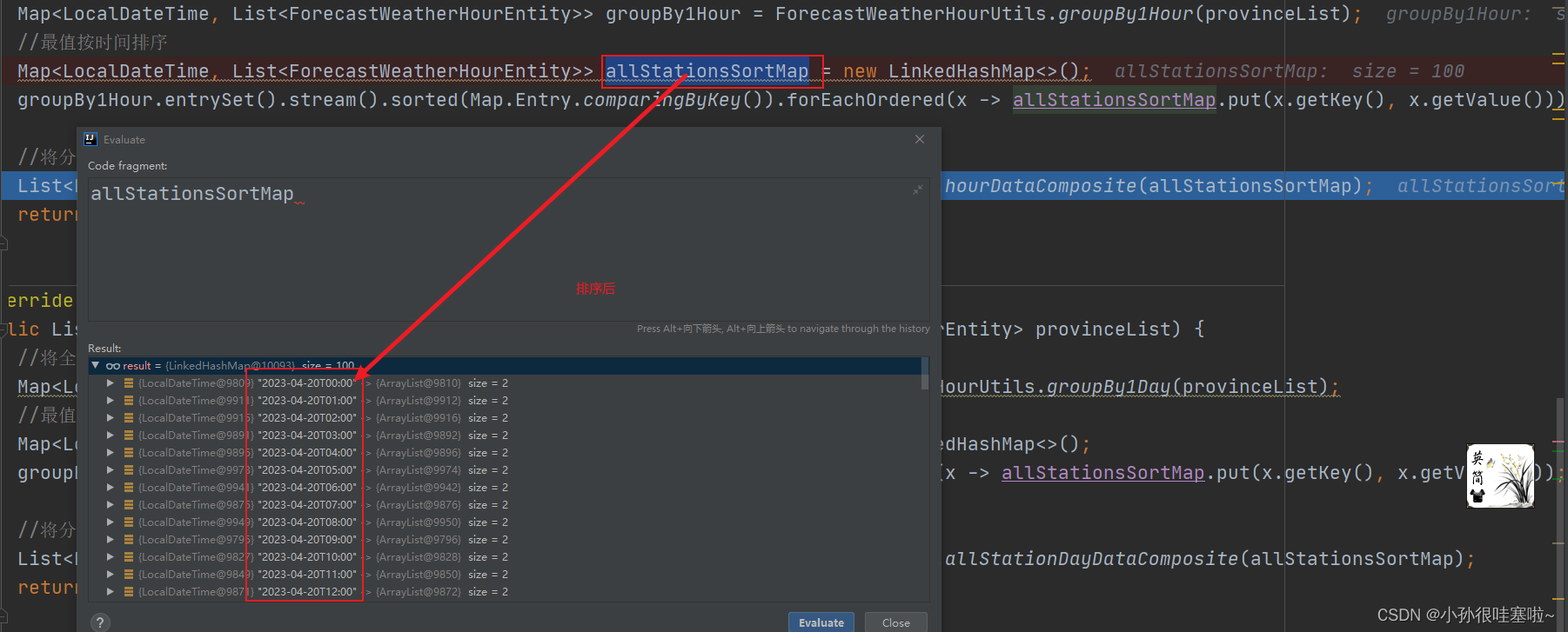 Map＜LocalDateTime,List＜ Object＞＞根据时间进行排序_map 根据插入时间排序-CSDN博客