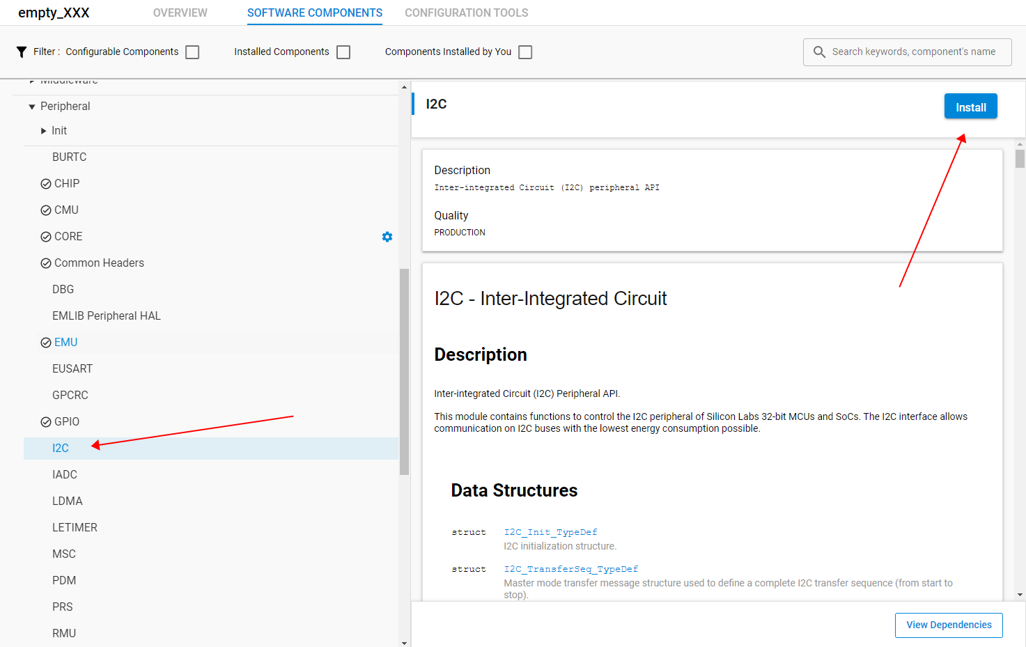 Simplicity Studio V5 建立一个空工程后如何添加外设驱动_simplicity studio v5 生成 ...