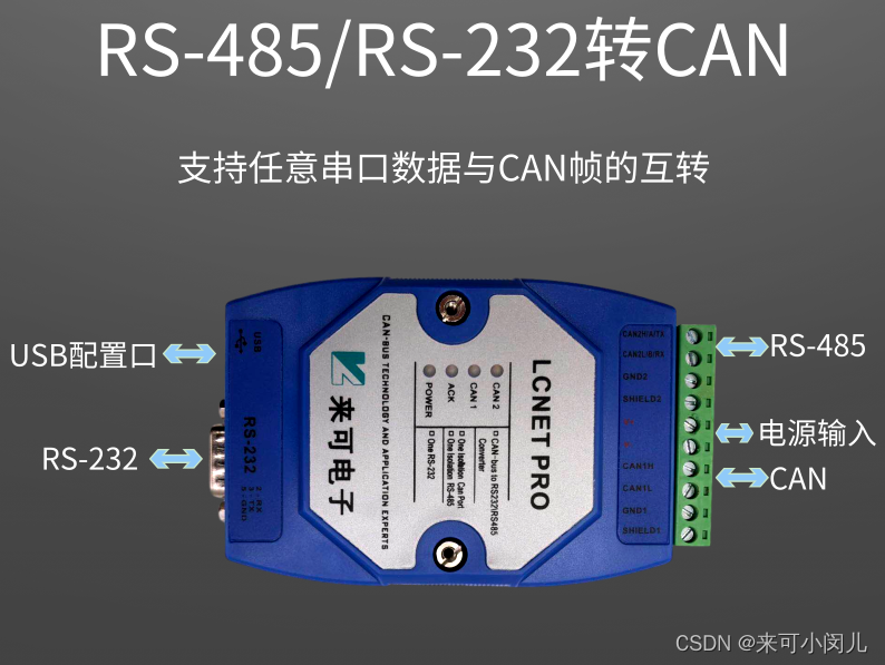can 串口 can 232 can 485 串口转CANbus总线网关模块CAN232/485MB转换器CANCOM_一路串口共用232和485-CSDN博客