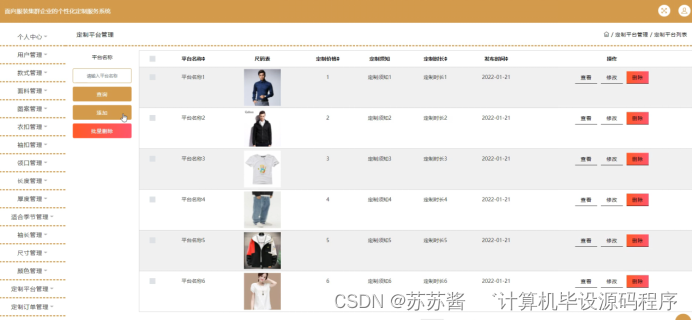 【附源码】java计算机毕业设计面向服装集群企业的个性化定制服务系统（程序lw部署） Csdn博客
