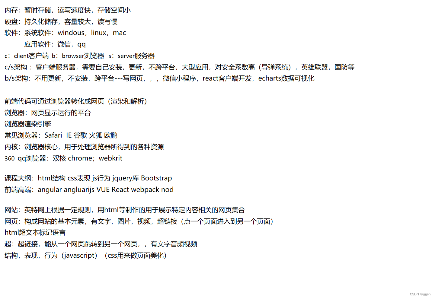 Web前端 Csdn博客