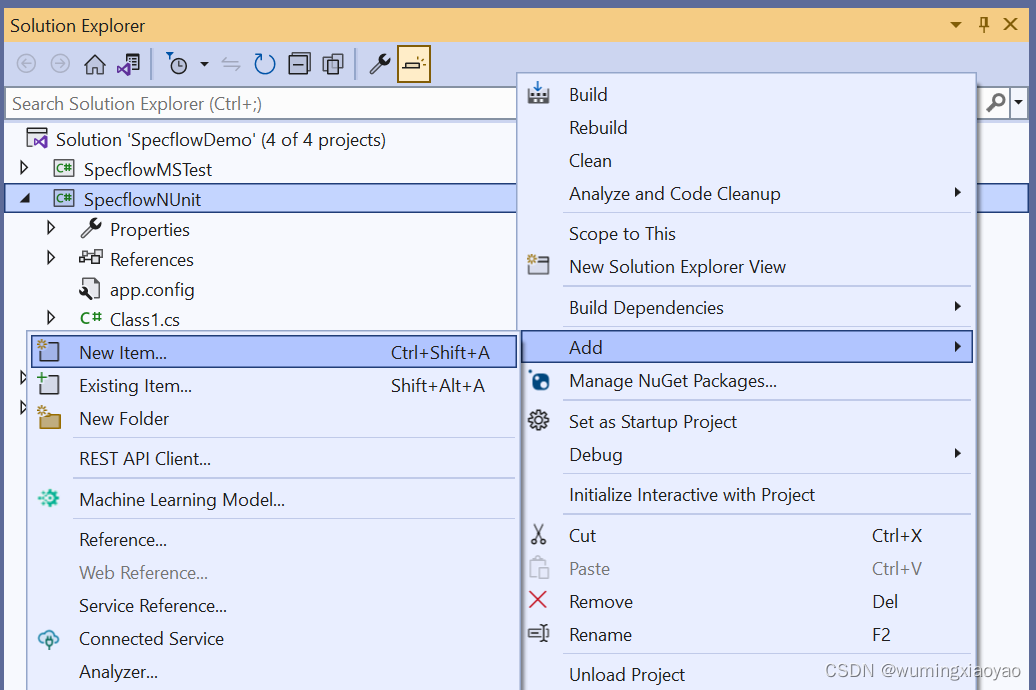BDD - SpecFlow BDD 测试实践 SpecFlow + NUnit_spec flow nunit 识别test-CSDN博客