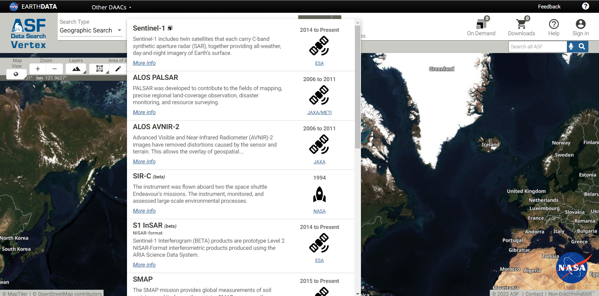 ASF网站使用教程——Sentinel-1数据下载为例_asf数据下载-CSDN博客