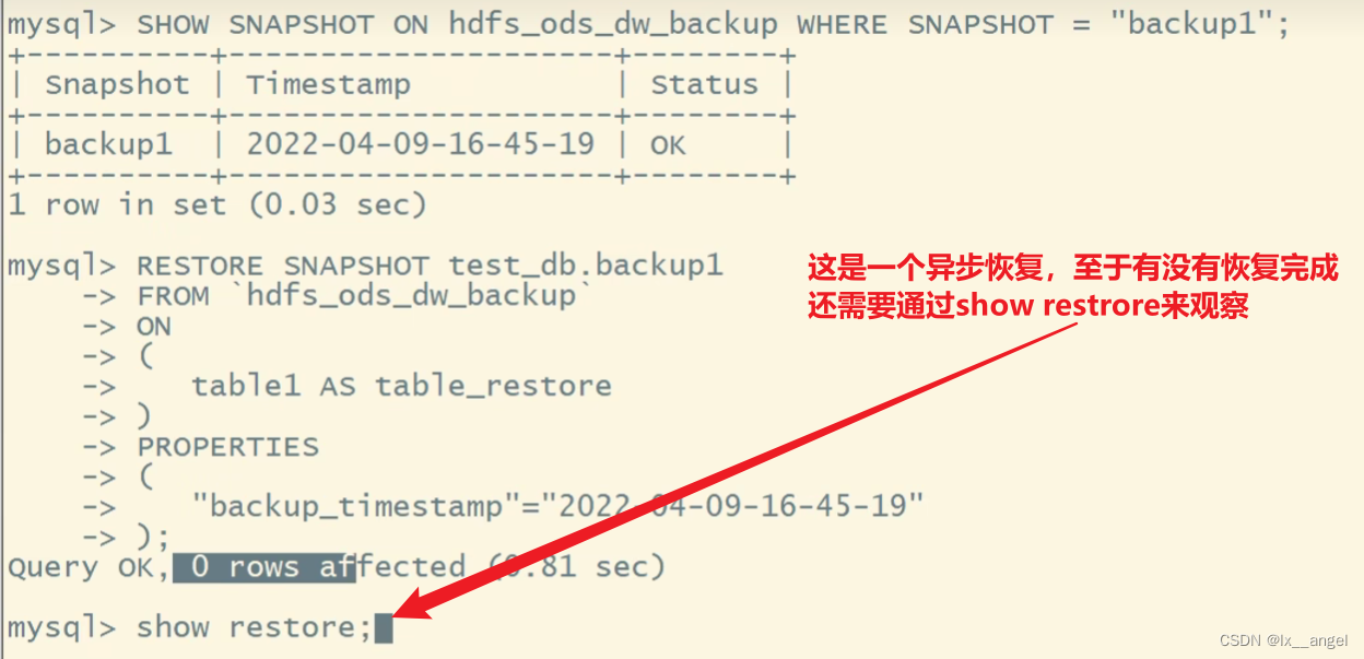 Doris备份与恢复学习笔记doris Fastdfs备份 Csdn博客 