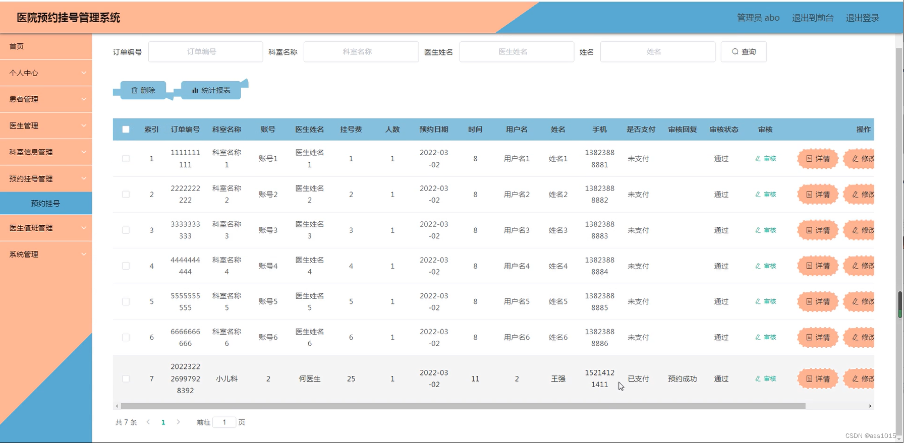 附源码 Javassm计算机毕业设计医院预约挂号管理系统q9ig2源码程序数据库部署 Csdn博客
