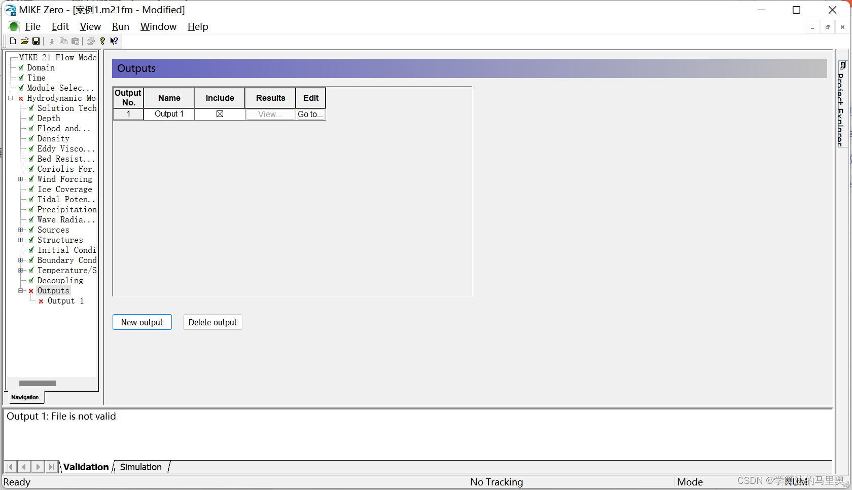 MIKE 21 教程 2.10 结果输出（Outputs）_mike21 output item-CSDN博客