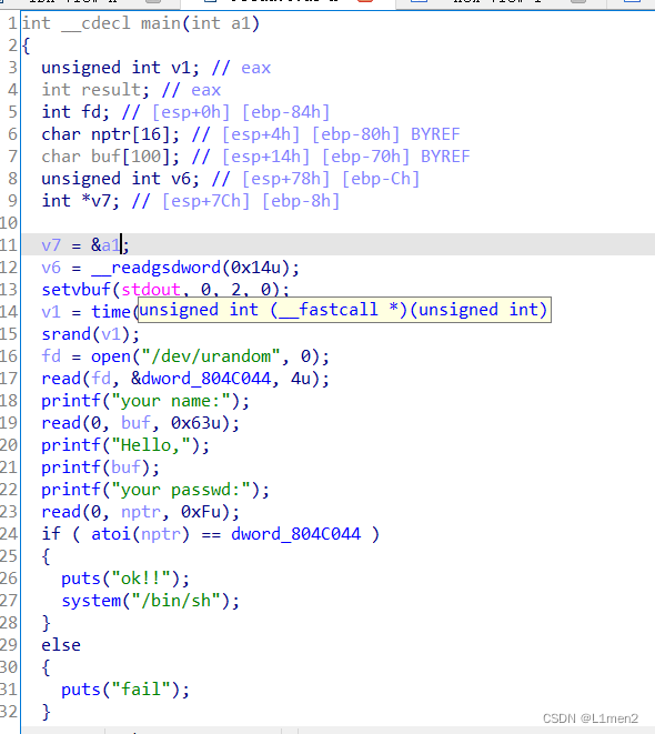 Pwn 格式化字符串漏洞及例题 Csdn博客 