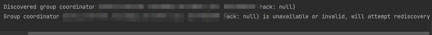 Kafka Group coordinator xxx:9092 (id: xxx rack: null) is unavailable or invalid_discovered group ...