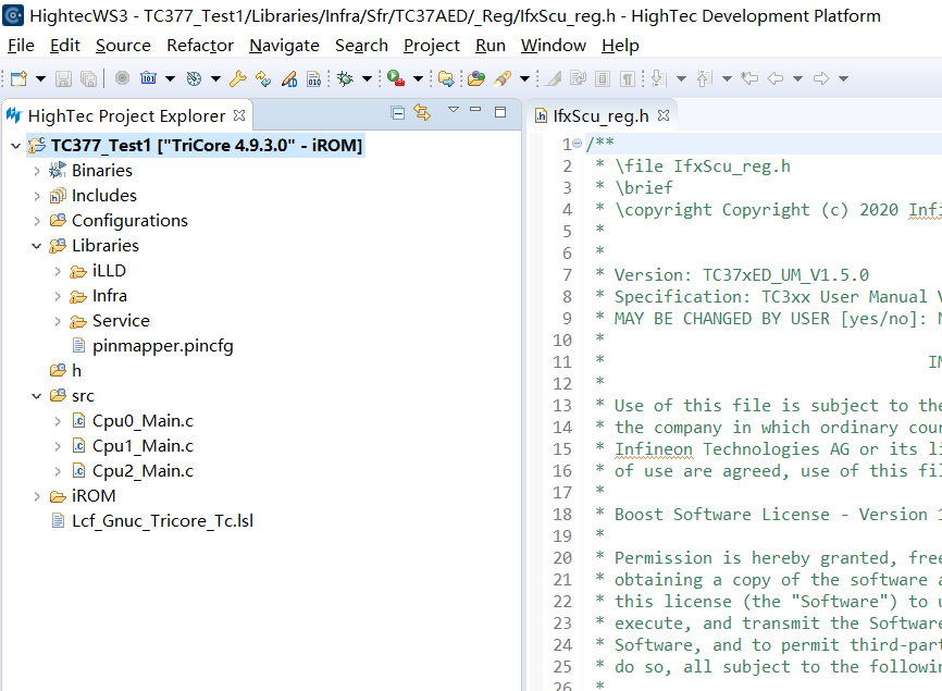 英飞凌 AURIX Development Studio工程移植到Hightec的方法_ads工程导入hightec-CSDN博客