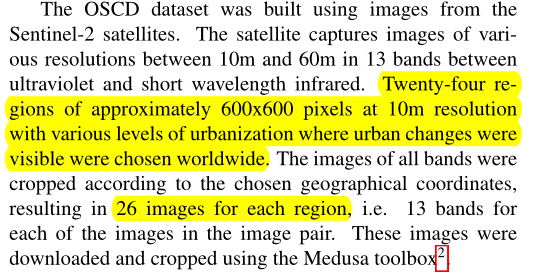 【论文笔记】Urban change detection for multispectral earth observation using ...