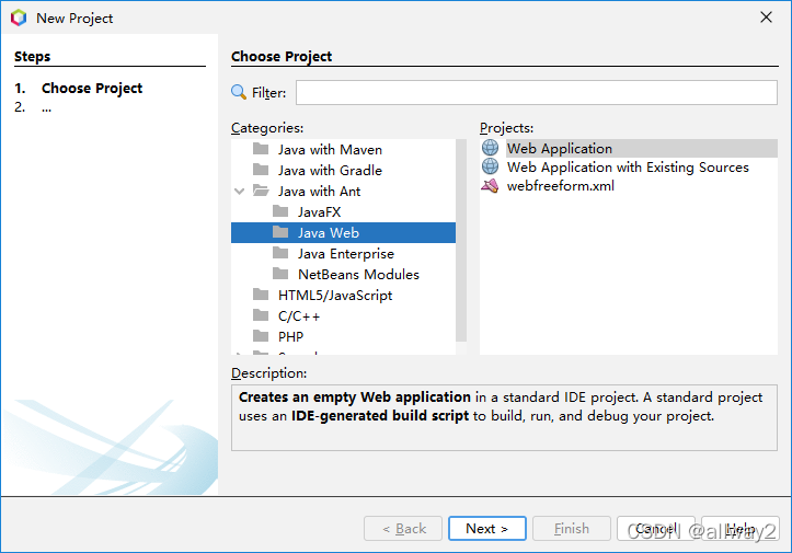如何使用 Netbeans 创建 Java Web 应用程序net Beans Webapp Csdn博客