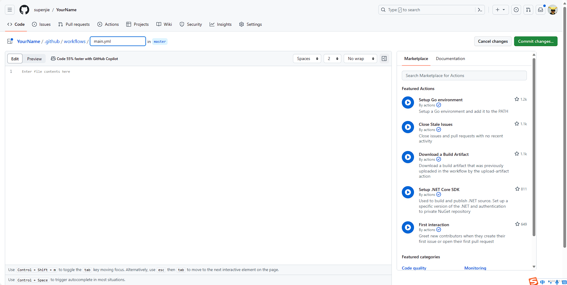 使用github Actions自动部署vue项目vue 项目怎么在github上配置actions Csdn博客 0456