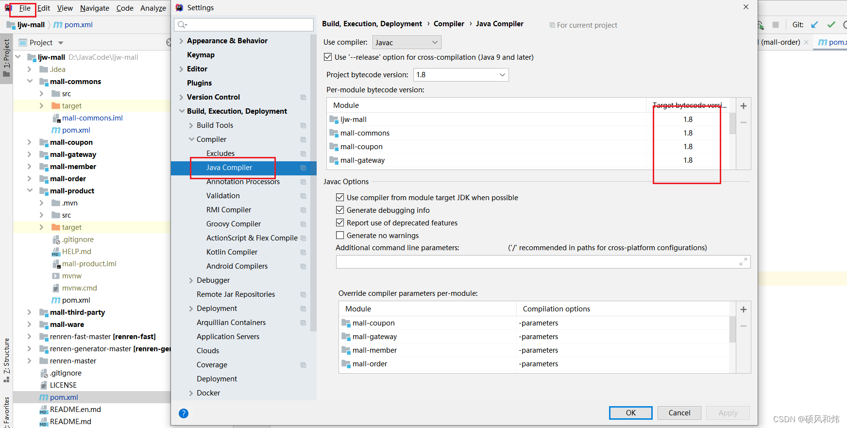 【Idea中maven项目jdk编译version总是跳到1.5版本解决方案-Warning:java: 源值1.5已过时, 将在未来所有发行版中删除】-CSDN博客