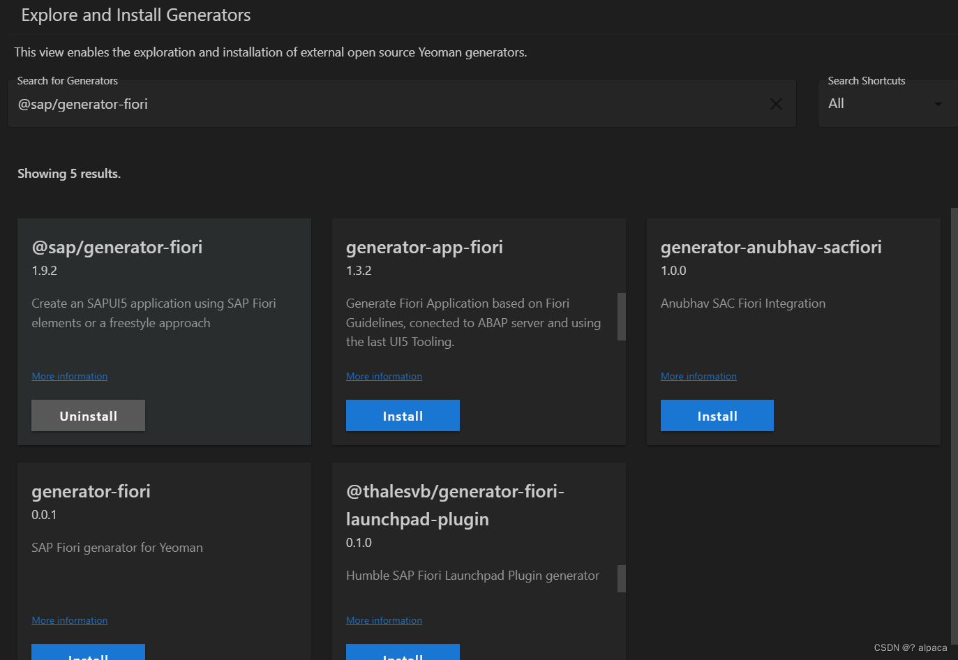 关于 vs code 执行 @sap/generator-fiori 无法下载 SAP Fiori application generator 问题_fiori open ...