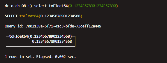 Clickhouse第二讲 Ck数据类型decimal64 Csdn博客 