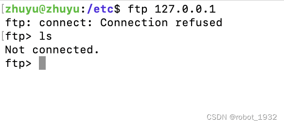 Ftp连接显示connection refused问题的解决_ftp connection refused_robot_1932的博客-CSDN博客