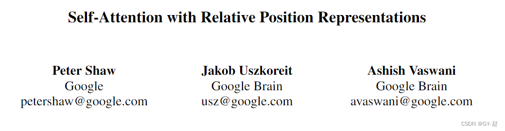 Self-Attention with Relative Position Representations（2018）_selfattention with relative position ...