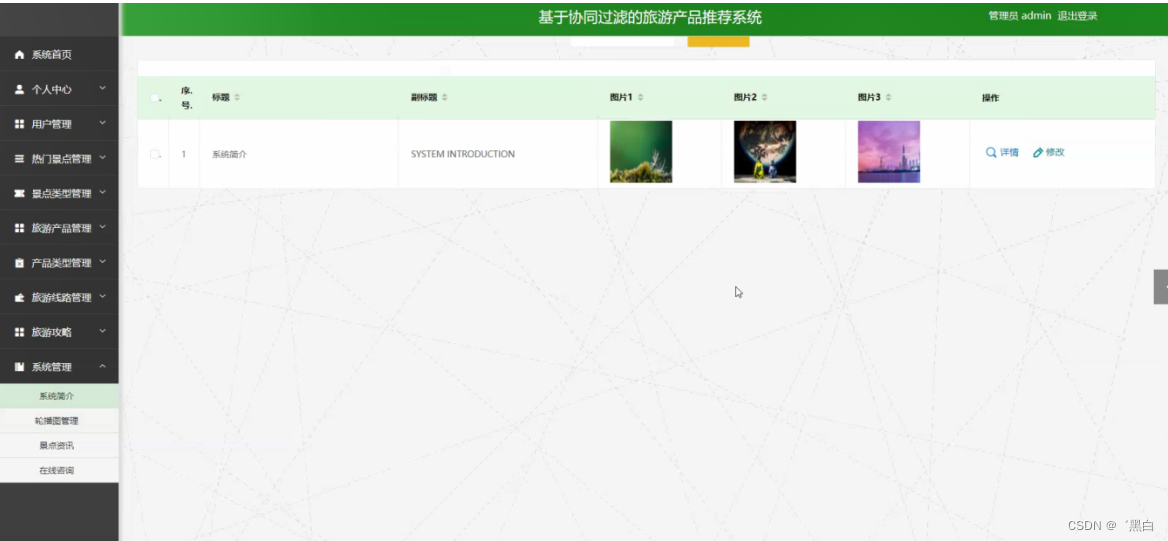 计算机毕业设计springboot基于协同过滤的旅游产品推荐系统59xfo9【附源码】基于协同过滤的旅游推荐系统源码 Csdn博客