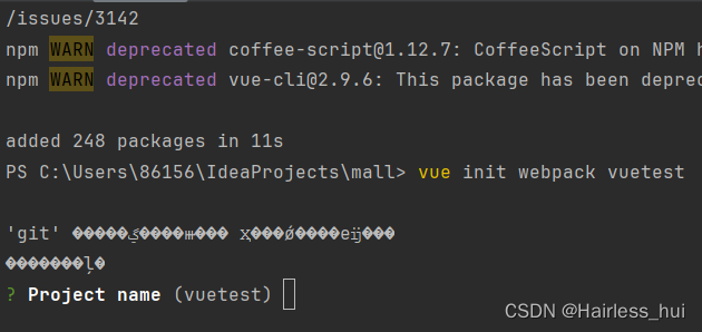 idea创建vue项目+vue与springboot连接（包含常见报错解决办法）_idea创建vue项目报错-CSDN博客