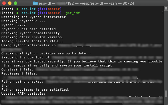 ESP32 | Mac OS 搭建 ESP-IDF 开发环境（V4.4 版本）_git clone -b v4.4 --recursive-CSDN博客
