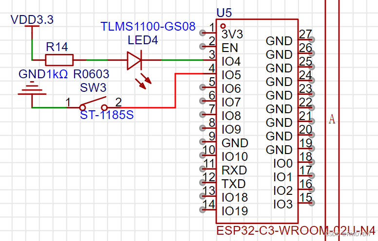 ESP32C3学习&开发之路——（GPIO中断+按键）控灯_micropython esp32c3 boot按键实现中断-CSDN博客