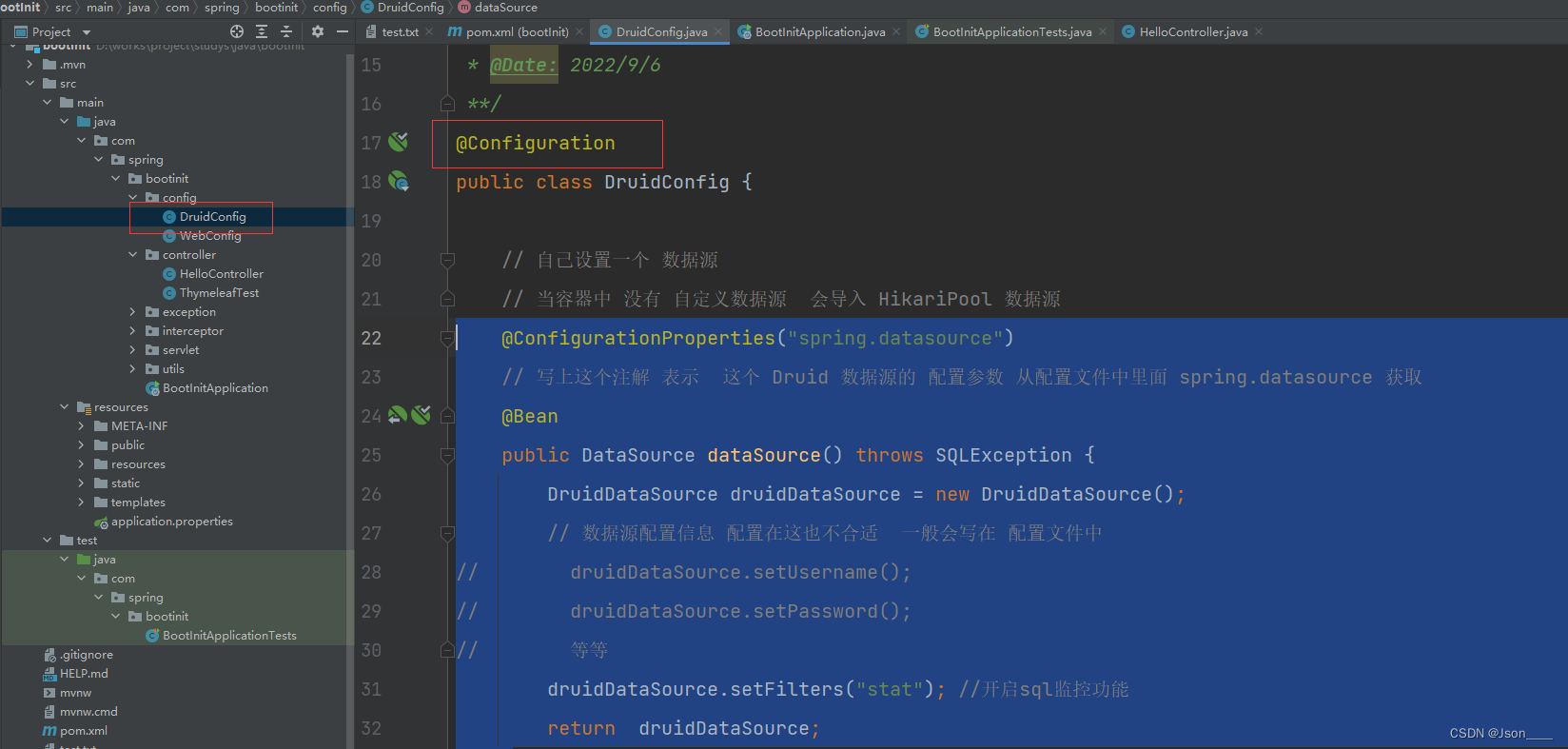 Spring boot 连接数据库配置 和 切换 druid 数据源_spring更换数据库连接池为druid-CSDN博客