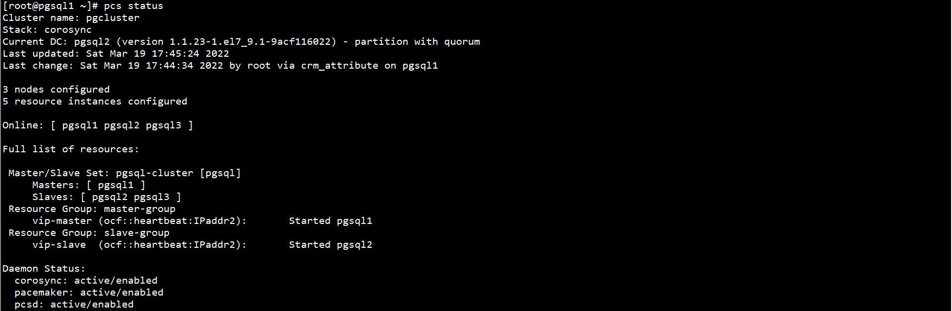 搭建PostgreSQL高可用集群（基于Pacemaker+Corosync）_postgresql12.5+corosync+pacemaker-CSDN博客