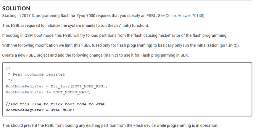 Zynq Program Curing Supplement Do Not Switch The Start Mode Forced Burning Programmer Sought 