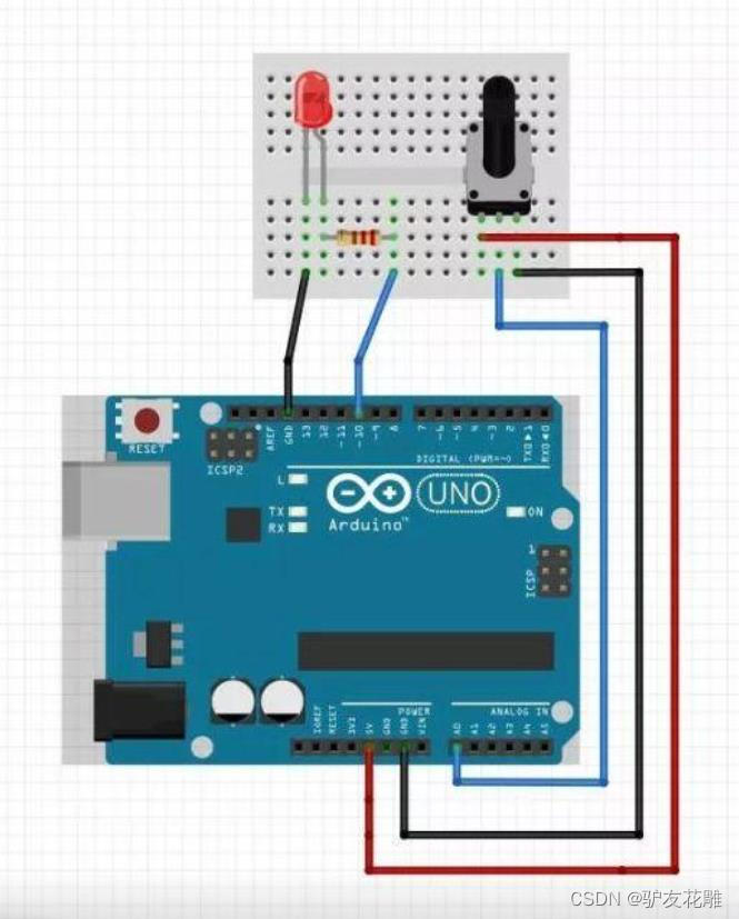 【雕爷学编程】arduino动手做(07) 电位器模块之通过串口显示测试电位器的数值与波形通过arduino连接电位器并读取串口serial Monitor中电位器数值 Csdn博客