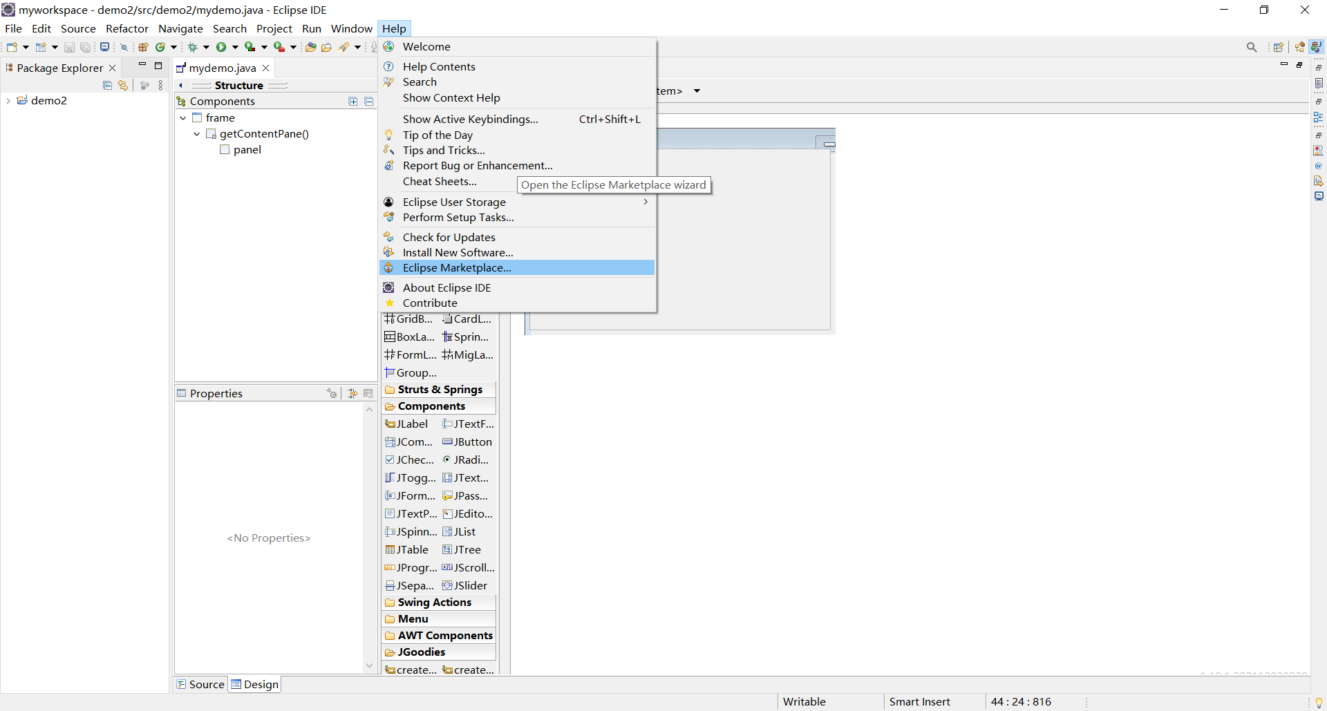 java WindowBuilder下载和palette空白问题_windowbuilder是空白的-CSDN博客