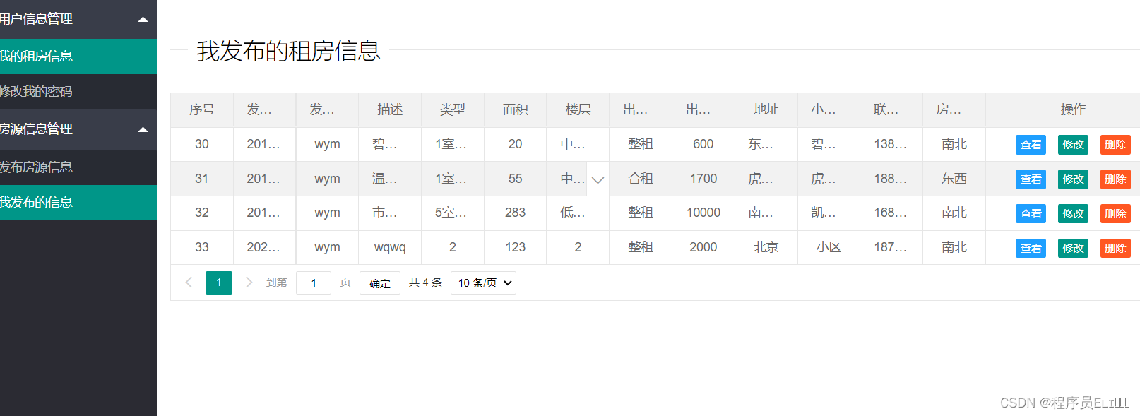 Java项目房屋租赁管理系统java房屋租赁管理系统 Csdn博客 