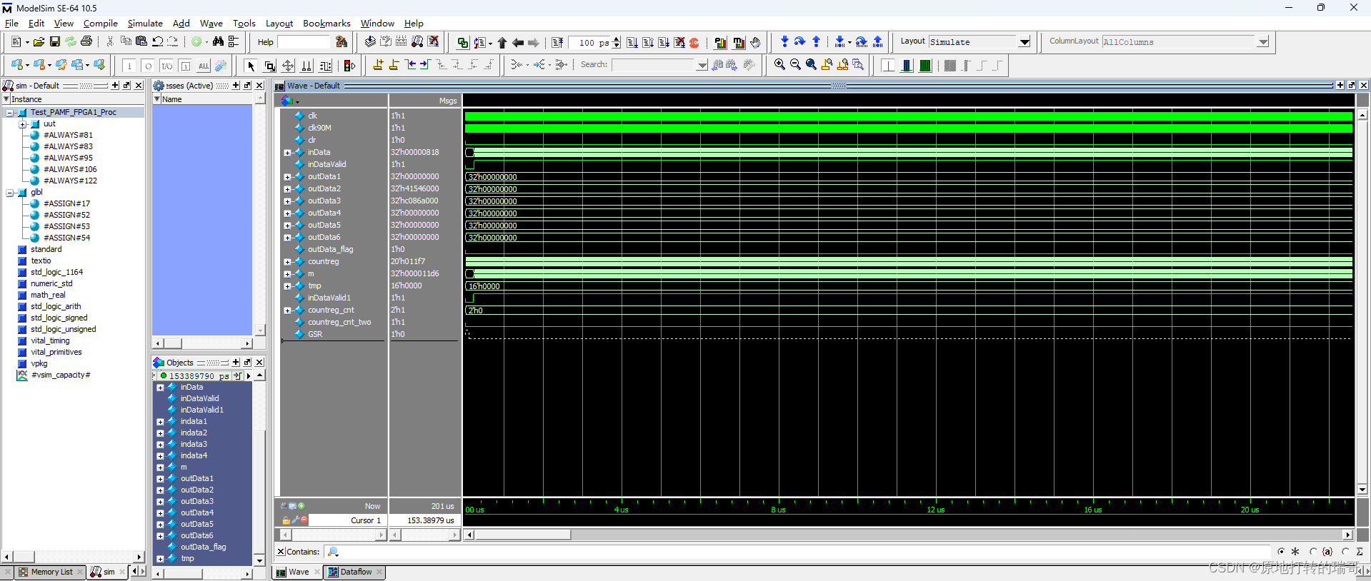 【fpga】从modelsim中导出波形数据modelsim怎么导出波形图 Csdn博客