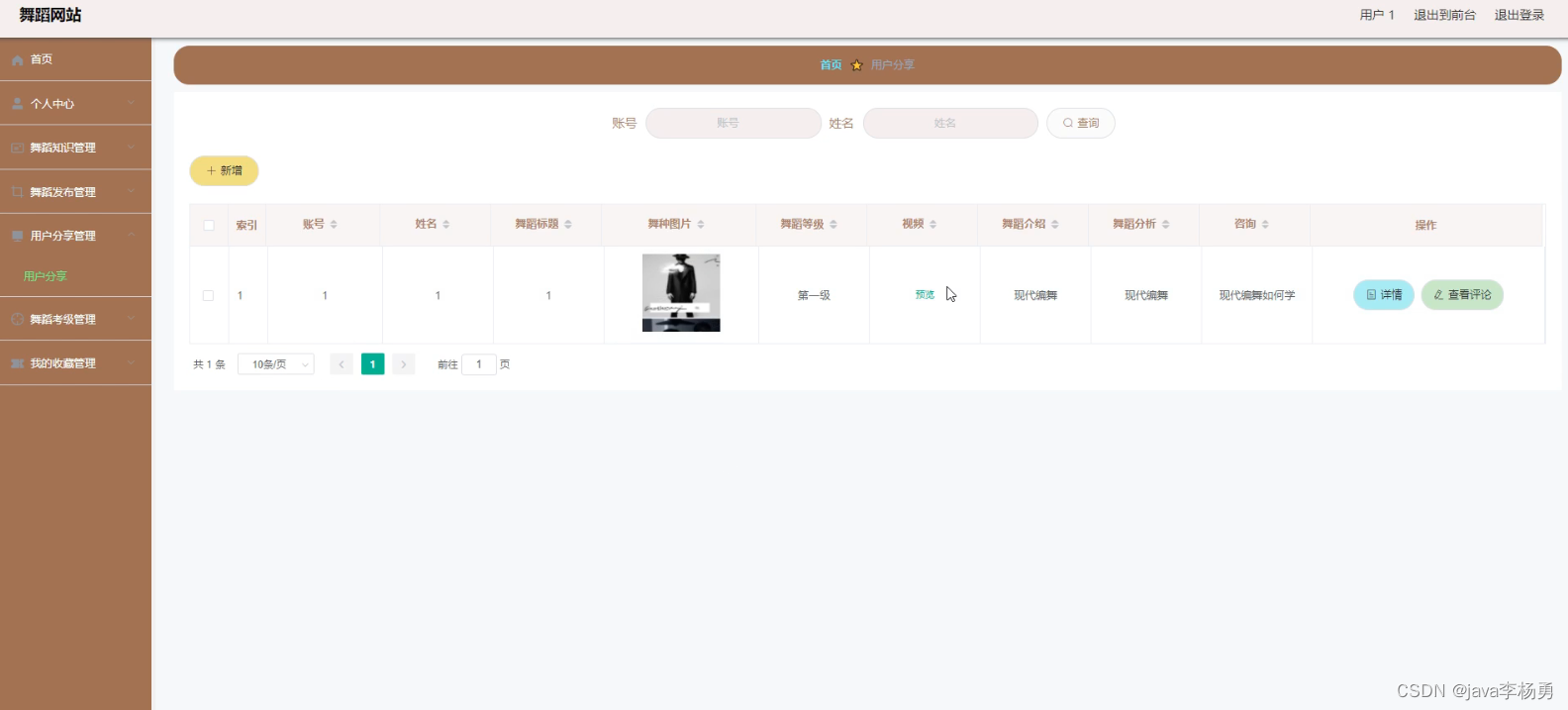 基于java舞蹈网站系统设计实现源码lw部署文档讲解等基于java的舞蹈网站设计 Csdn博客