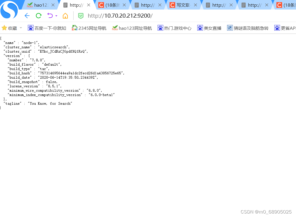 Linux单节点部署elasticsearch7单节点启动elasticsearch7配置 Csdn博客 8787