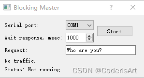 QT: 串口通信主站阻塞式实现_qt串口阻塞-CSDN博客