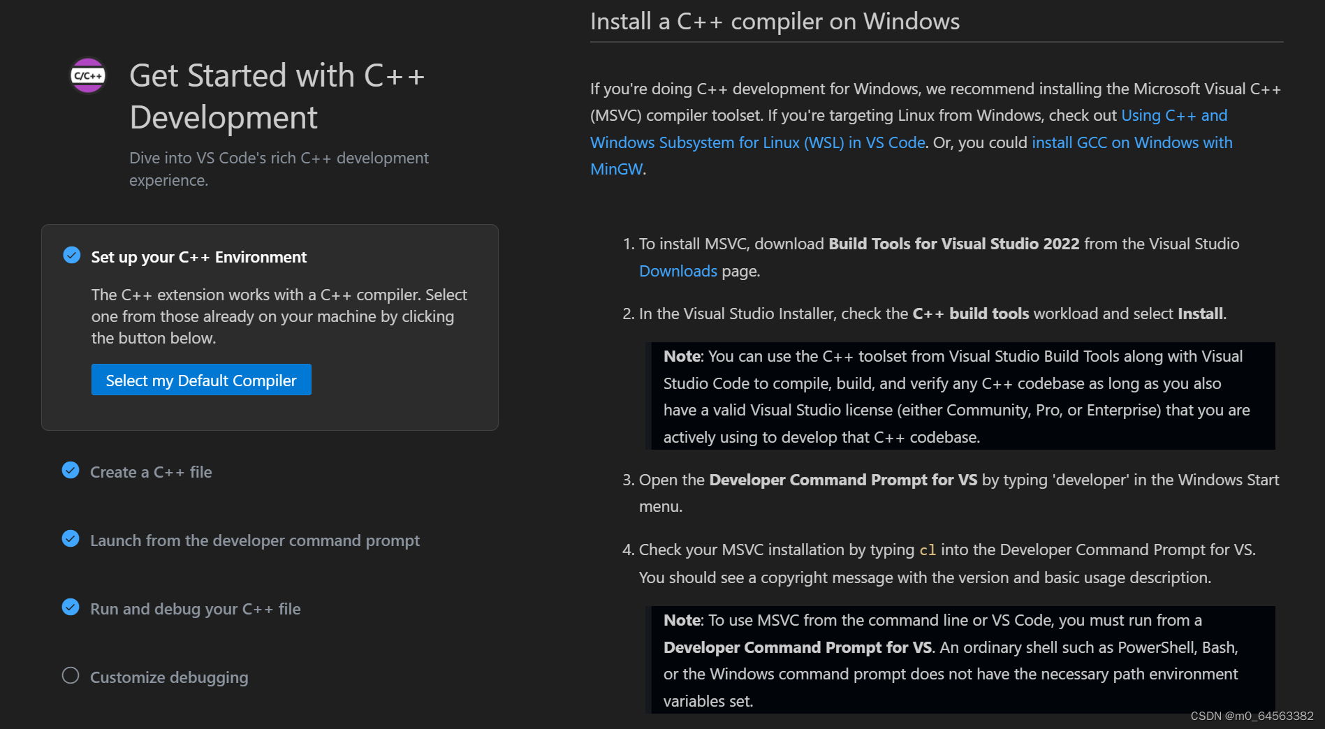 VSCode C++环境配置_vscode 0x800700e8-CSDN博客