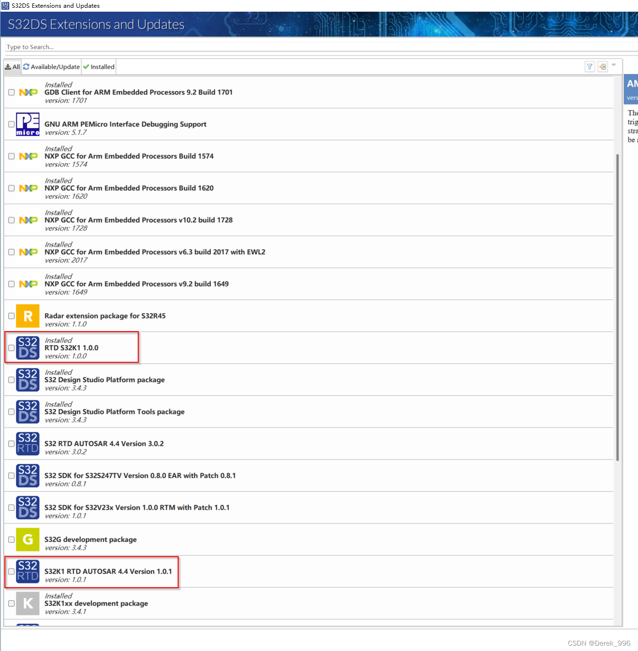 为S32 Design Studio for S32 Platform 3.5安装S32K1系列的RTD-CSDN博客