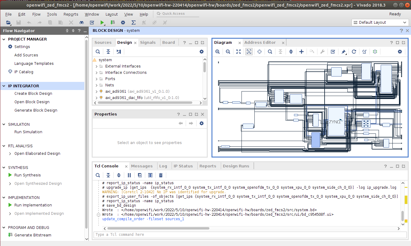 2022年新版openwifi学习试验之1：编译基于zedboard+fmcomms3的HDL项目生成BIT文件-CSDN博客