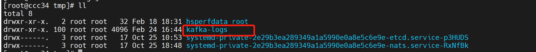 kafka服务报错-- ERROR Shutdown broker because all log dirs in /tmp/kafka-logs have failed_warn ...
