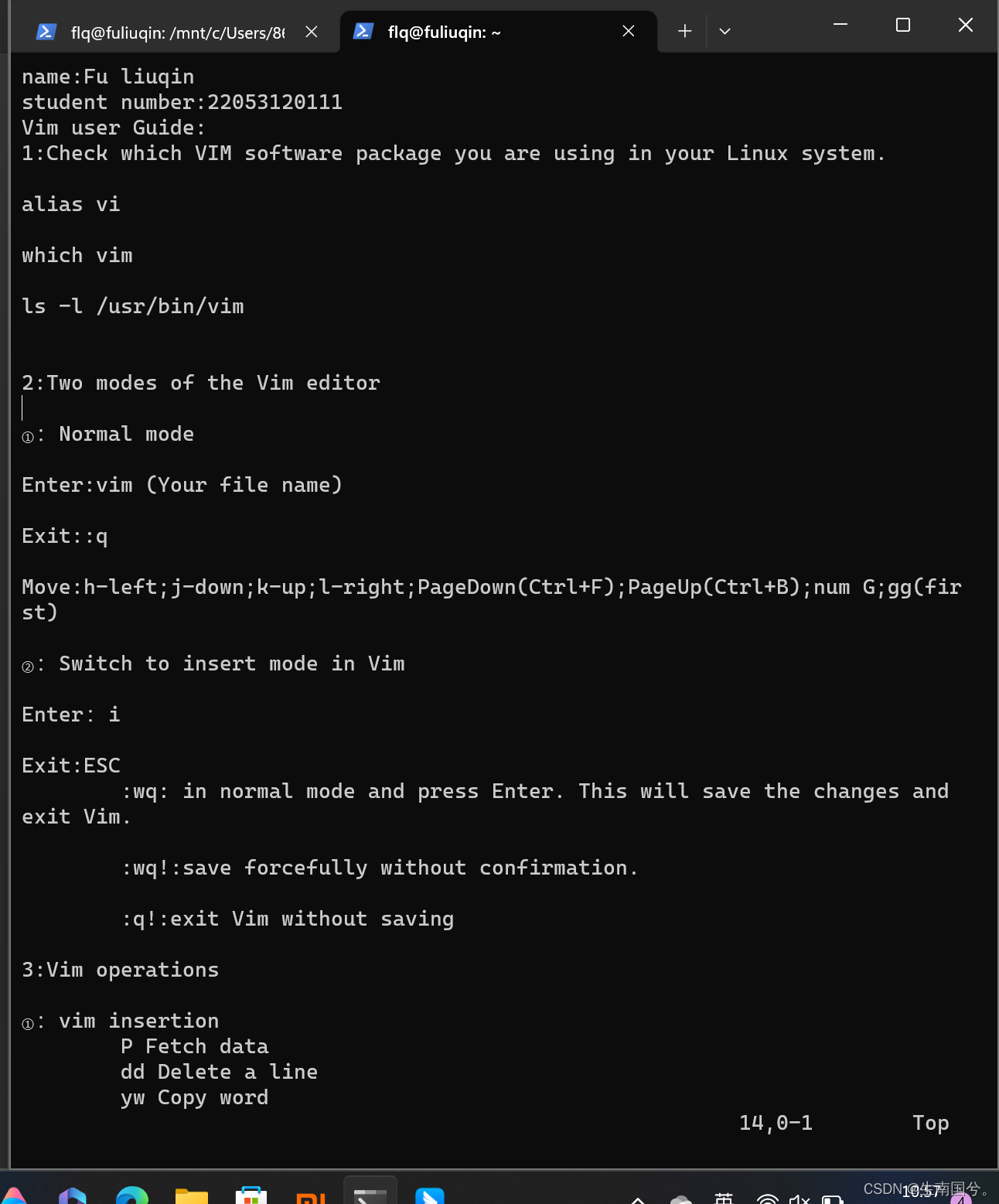 使用vim 编辑器指南利用vi编辑器新建一个空文件songtxt Csdn博客