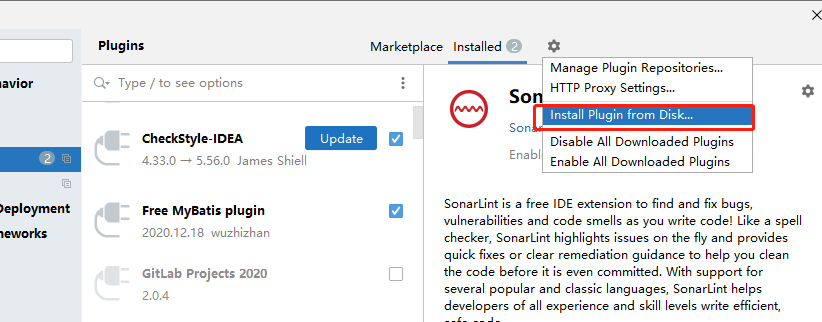 将sonarlint离线化的代码检查嵌入intellij Idea (idea插件推荐,借助idea插件避免一些小bug,以及规范代码) 编程库