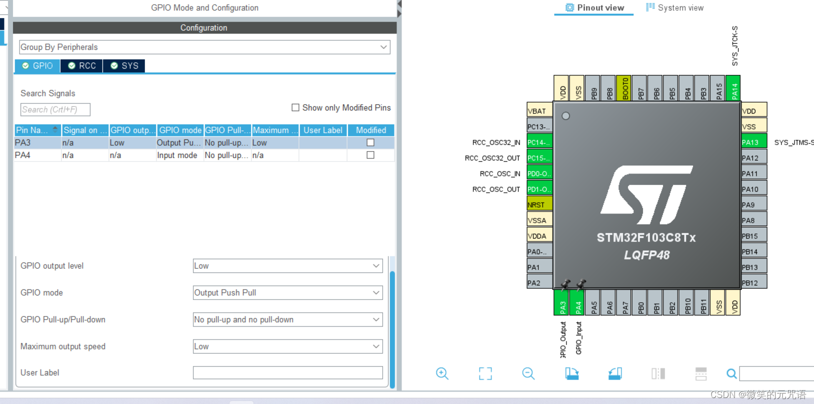 【STM32CubeMX学习】 GPIO_微笑的元咒语的博客-CSDN博客_gpio