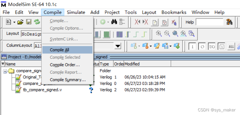Modelsim生成代码原理图_modelsim原理图-CSDN博客