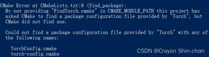 WIN10下安装libtorch报错： Could not find a package configuration file provided by “OpenCV“...and ...