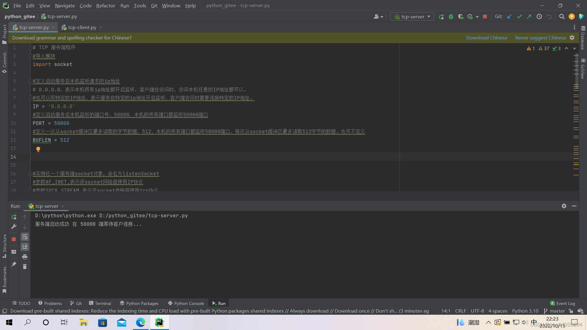 python之socket创建服务端口，客户端连接服务端口，探测服务端口_python 开个端口-CSDN博客