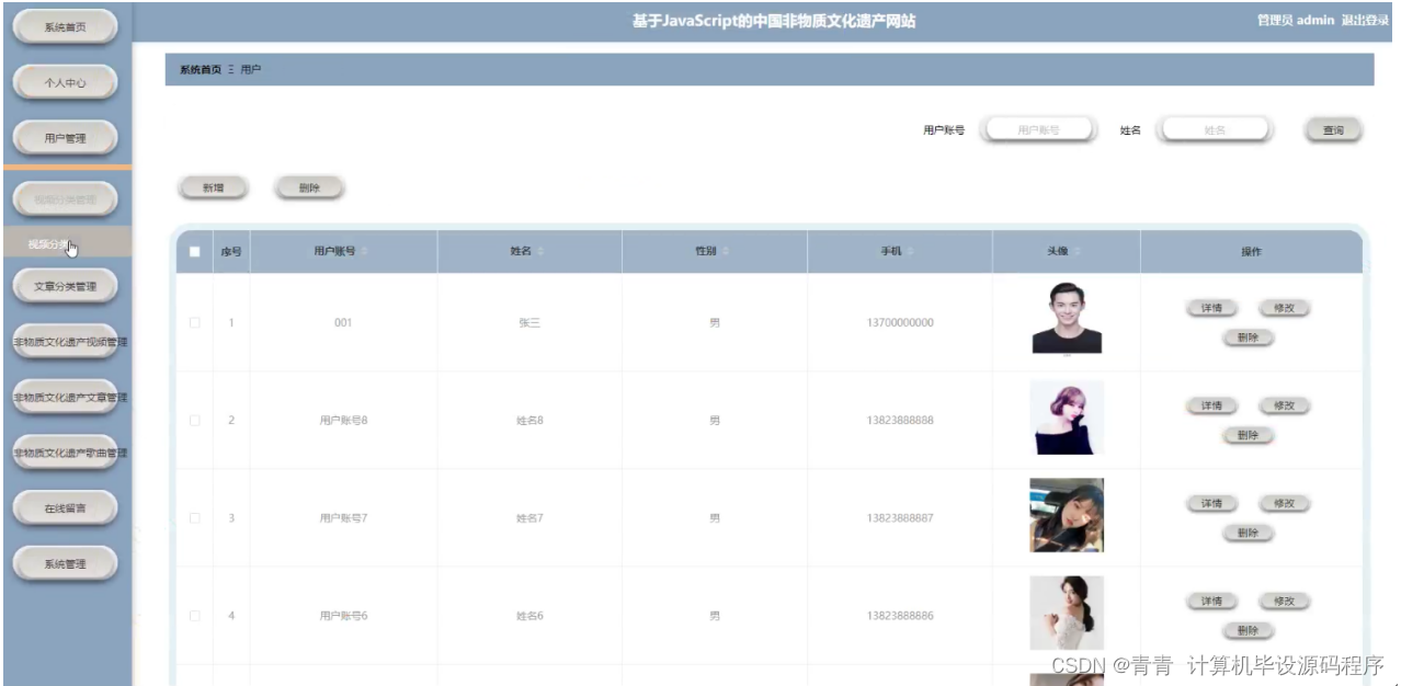 计算机毕业设计springboot基于javascript的中国非物质文化遗产网站008i19【附源码数据库部署lw】 Csdn博客