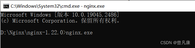 Nginx-1.22.0 安装及配置运行教程（Windows 10）_nginx1.22.0-CSDN博客