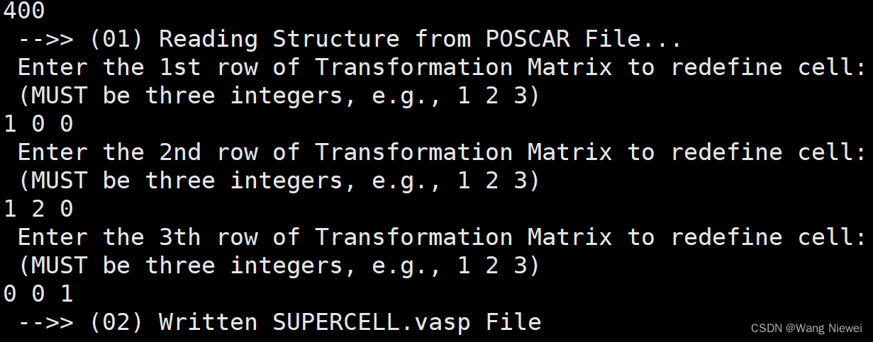 vaspkit 将1*1 单胞扩胞成1*sqrt(3)超胞方法_poscar文件扩胞怎么修改-CSDN博客